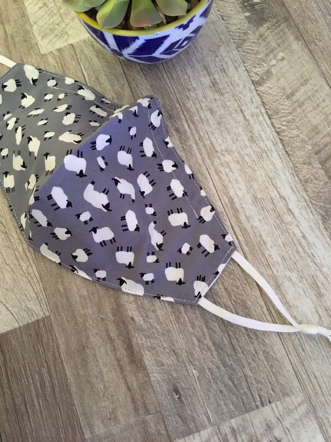 Cute Sheep Pattern Face Maskwashablereusable3 Ply With - Etsy