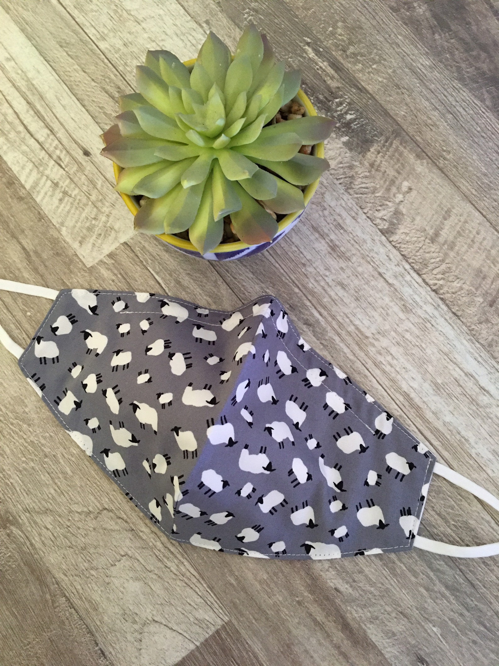 Cute Sheep Pattern Face Maskwashablereusable3 Ply With - Etsy