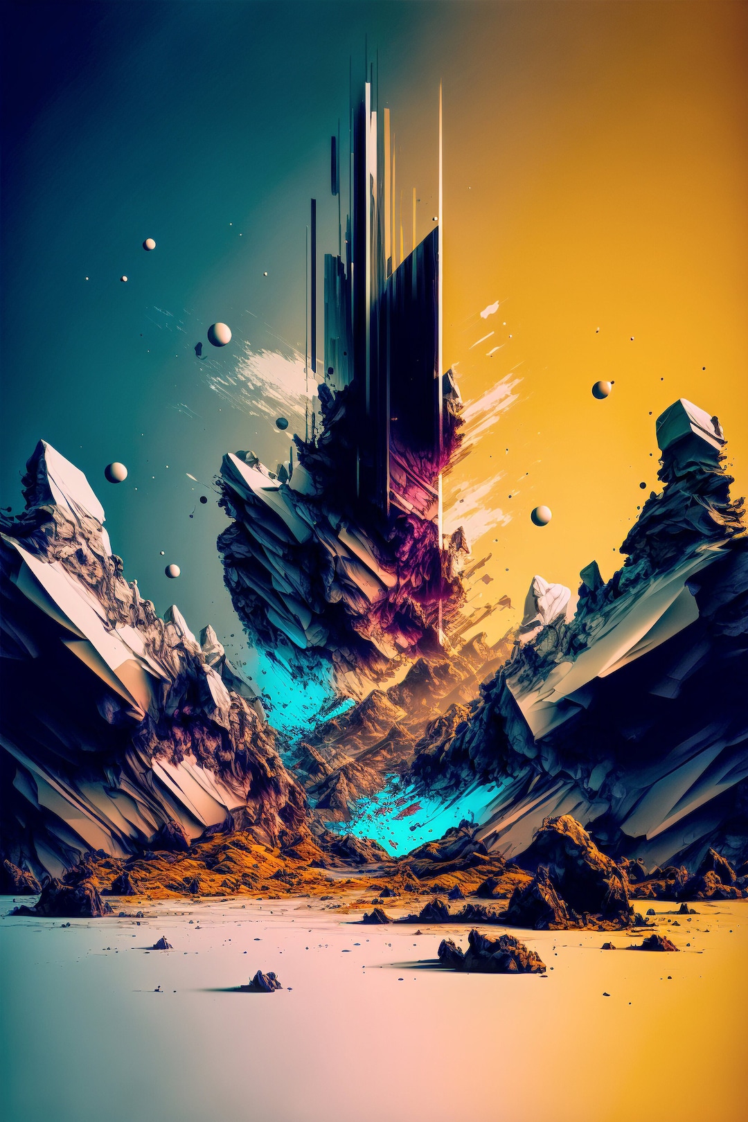 Abstract Landscape | Wall Art | Poster Art | Art Print Download ...
