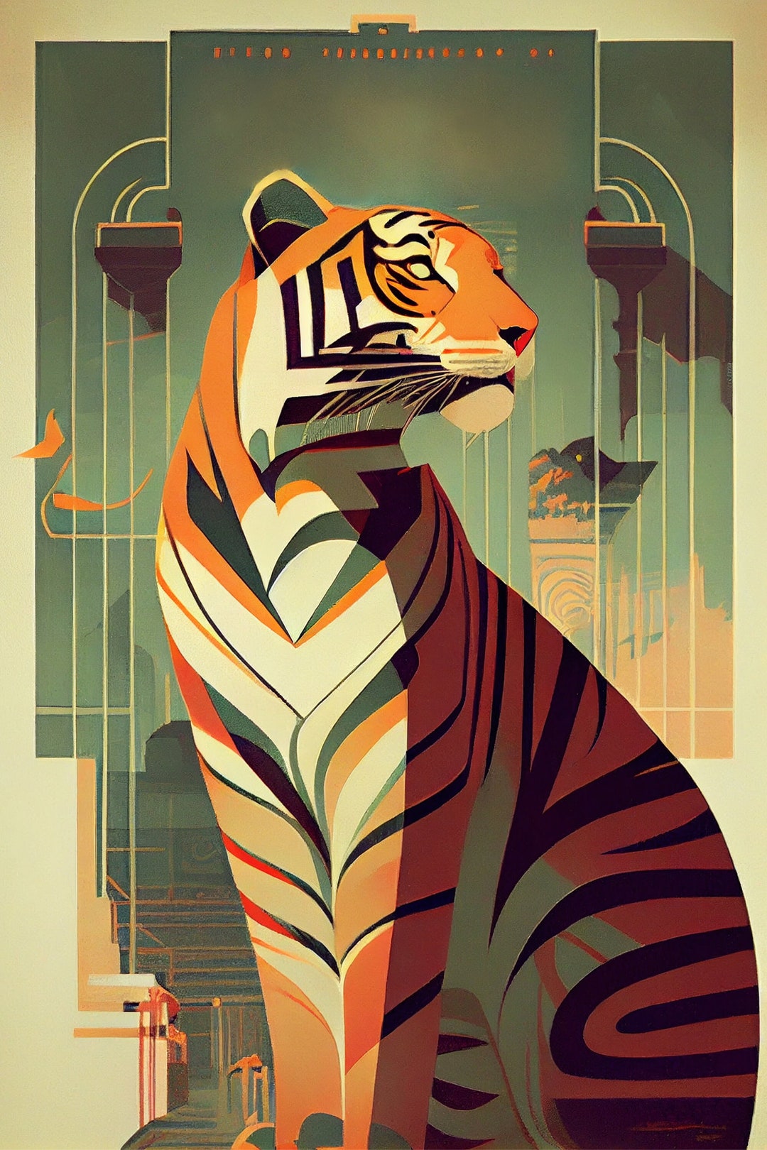 Tiger Art Print | Wall Art | Poster Art | Digital Download | Digital ...