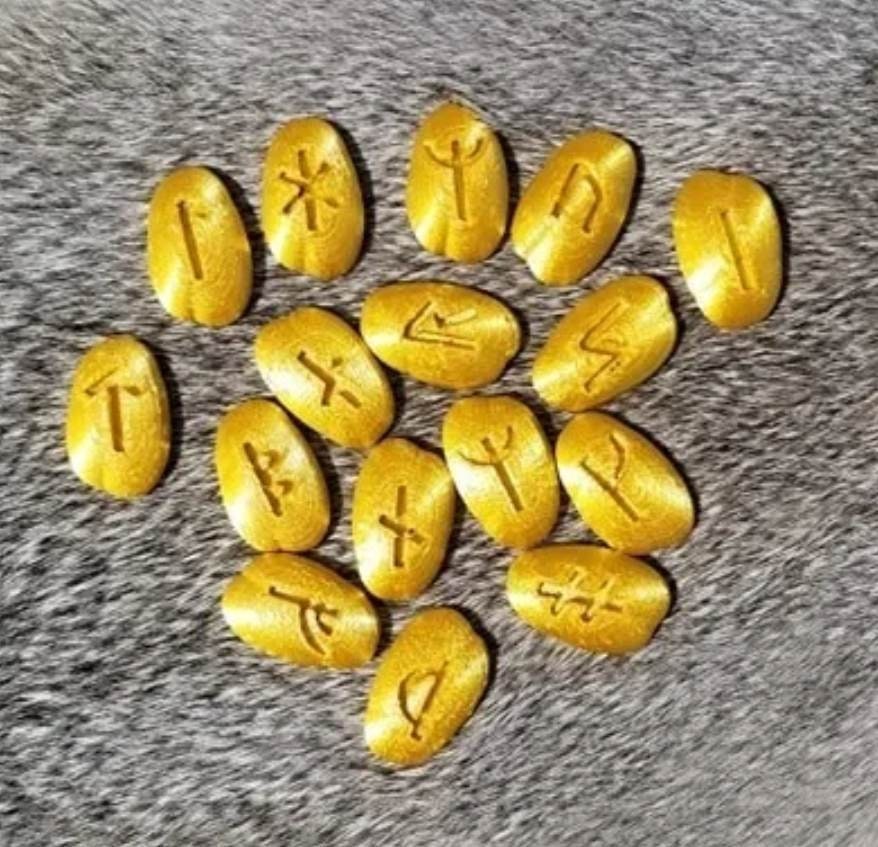 Norse Younger Futhark Runes Full Set Pebble Style - Etsy