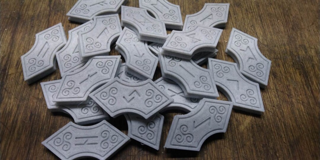 Norse Elder Futhark Runes 3D Printed Fancy Style - Etsy