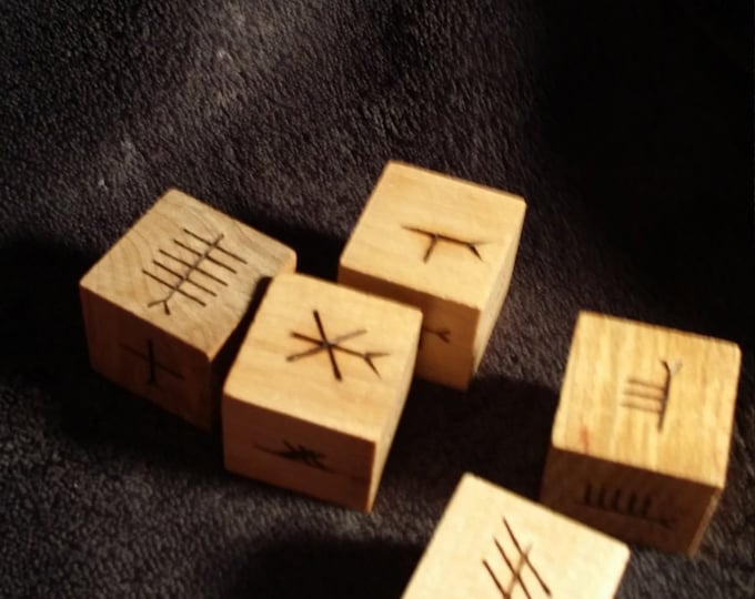 Ogham Dice Hand-made Celtic Ogham Set on Dice - Etsy