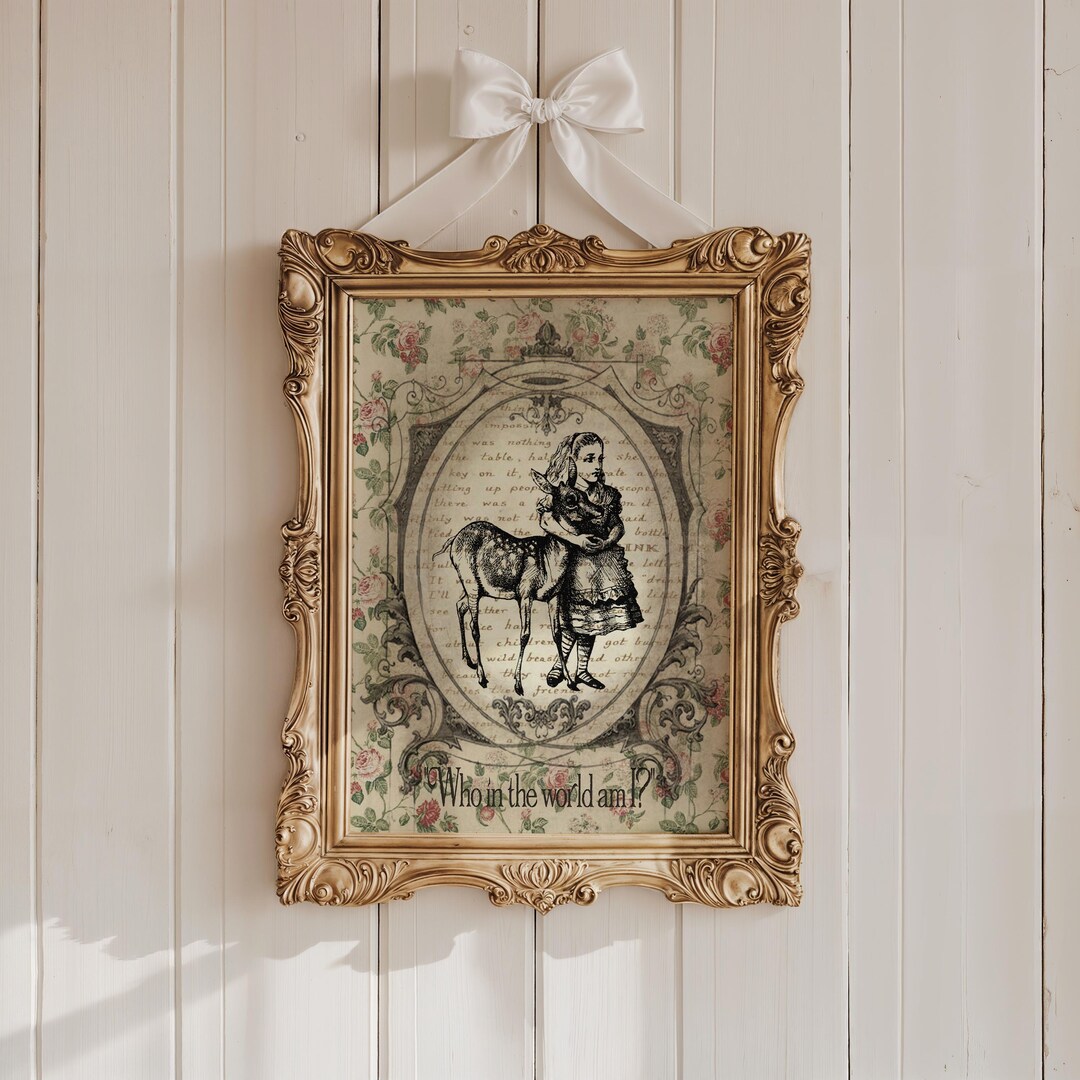 Alice in Wonderland Art Print, Victorian Whimsical Storybook Decor - Etsy