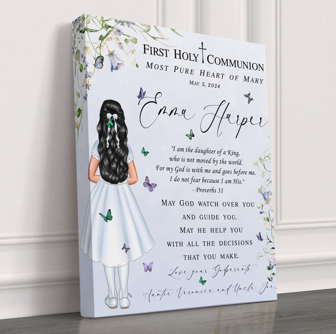 Personalized FIRST COMMUNION GIFT Goddaughter, Communion Gift From ...