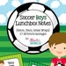 Soccer Boy Lunchbox Notes, Jokes, and Bottle Wraps - Etsy