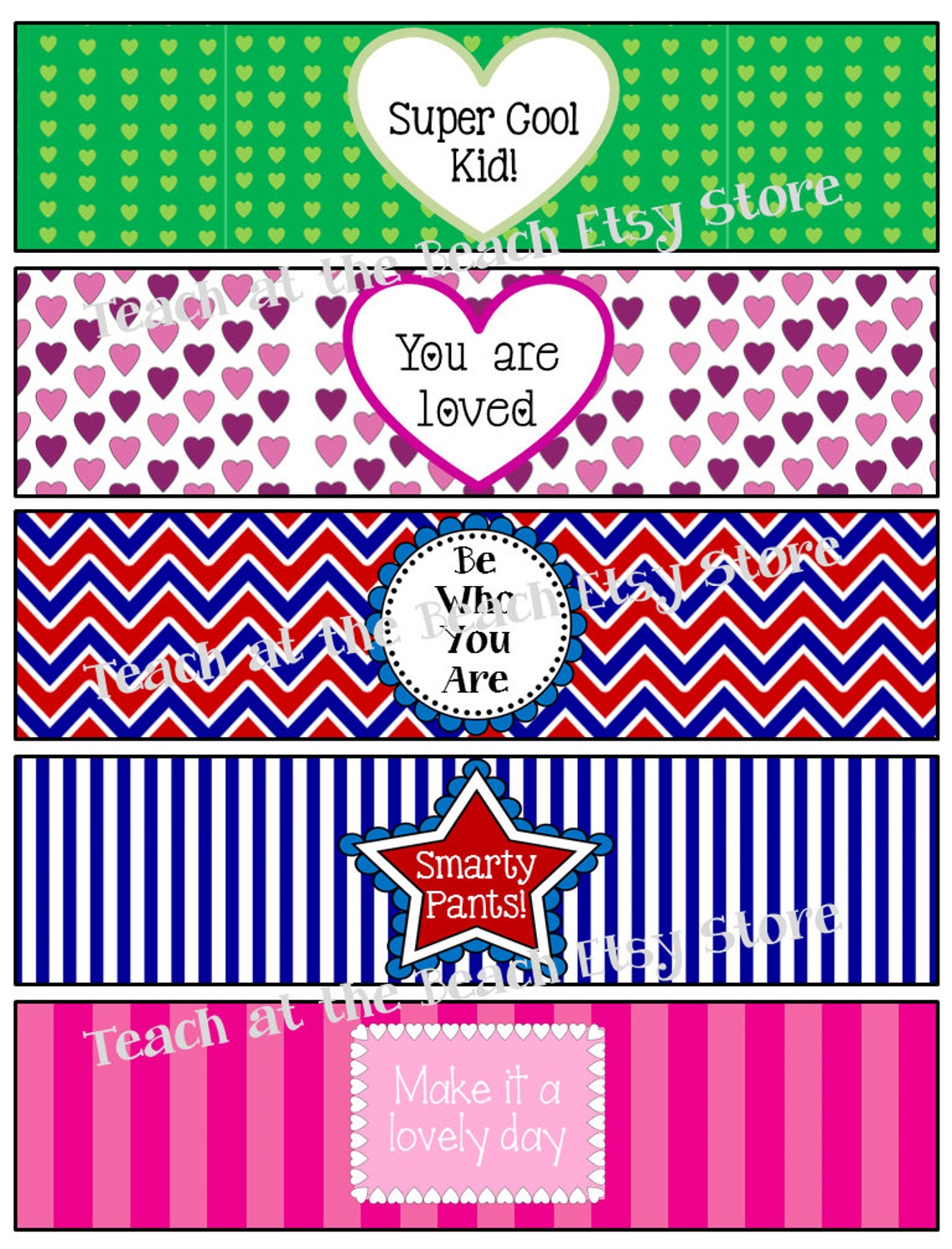 February Lunchbox Notes, Jokes, and Bottle Wraps - Etsy