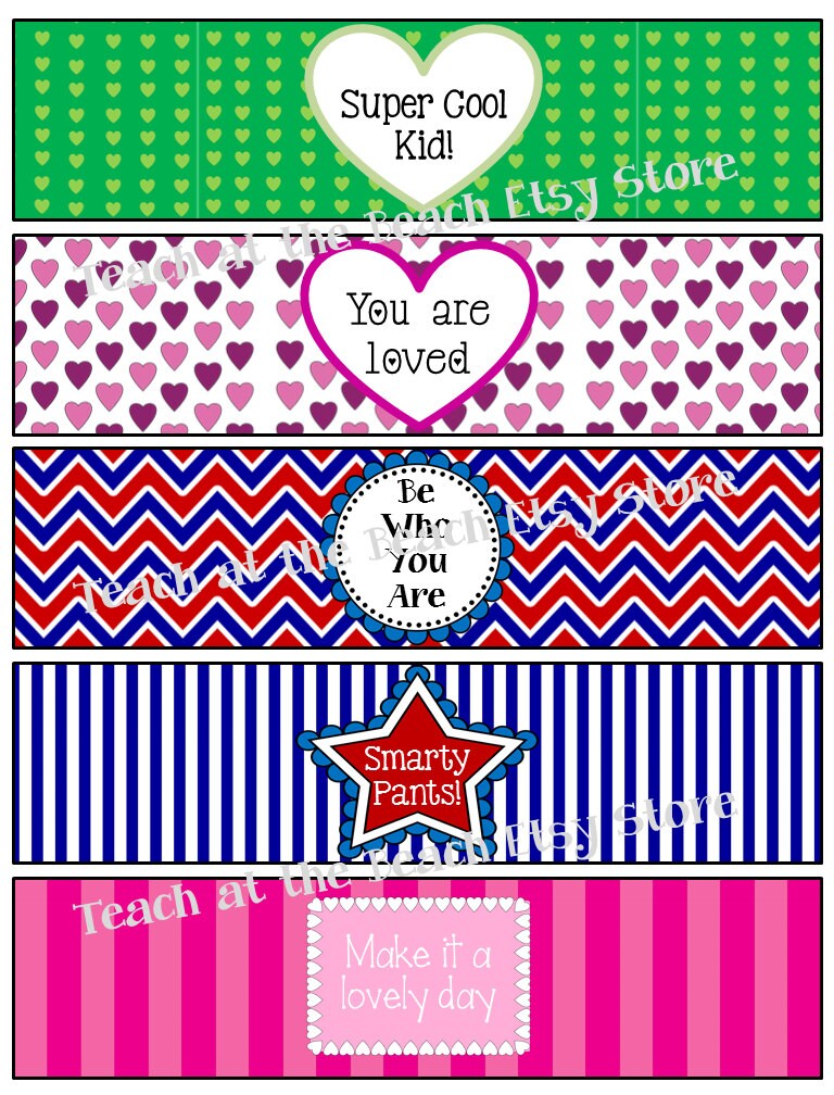 February Lunchbox Notes, Jokes, and Bottle Wraps - Etsy