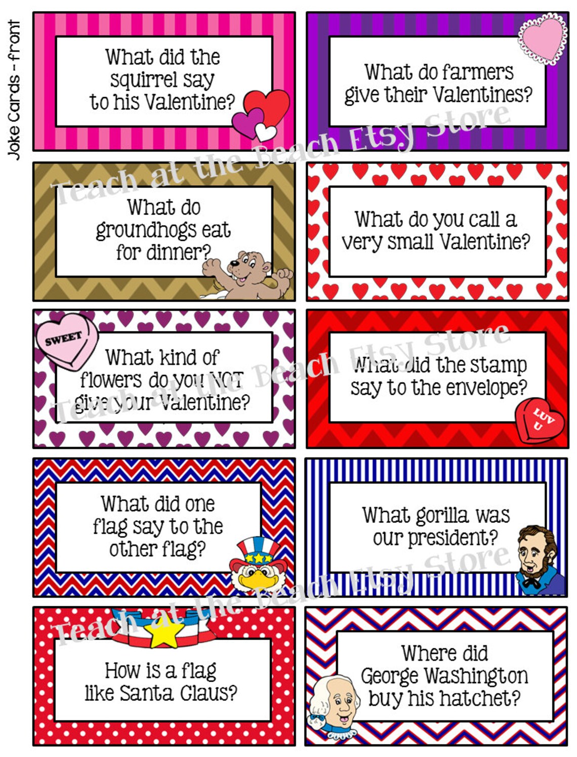 February Lunchbox Notes Jokes and Bottle Wraps | Etsy