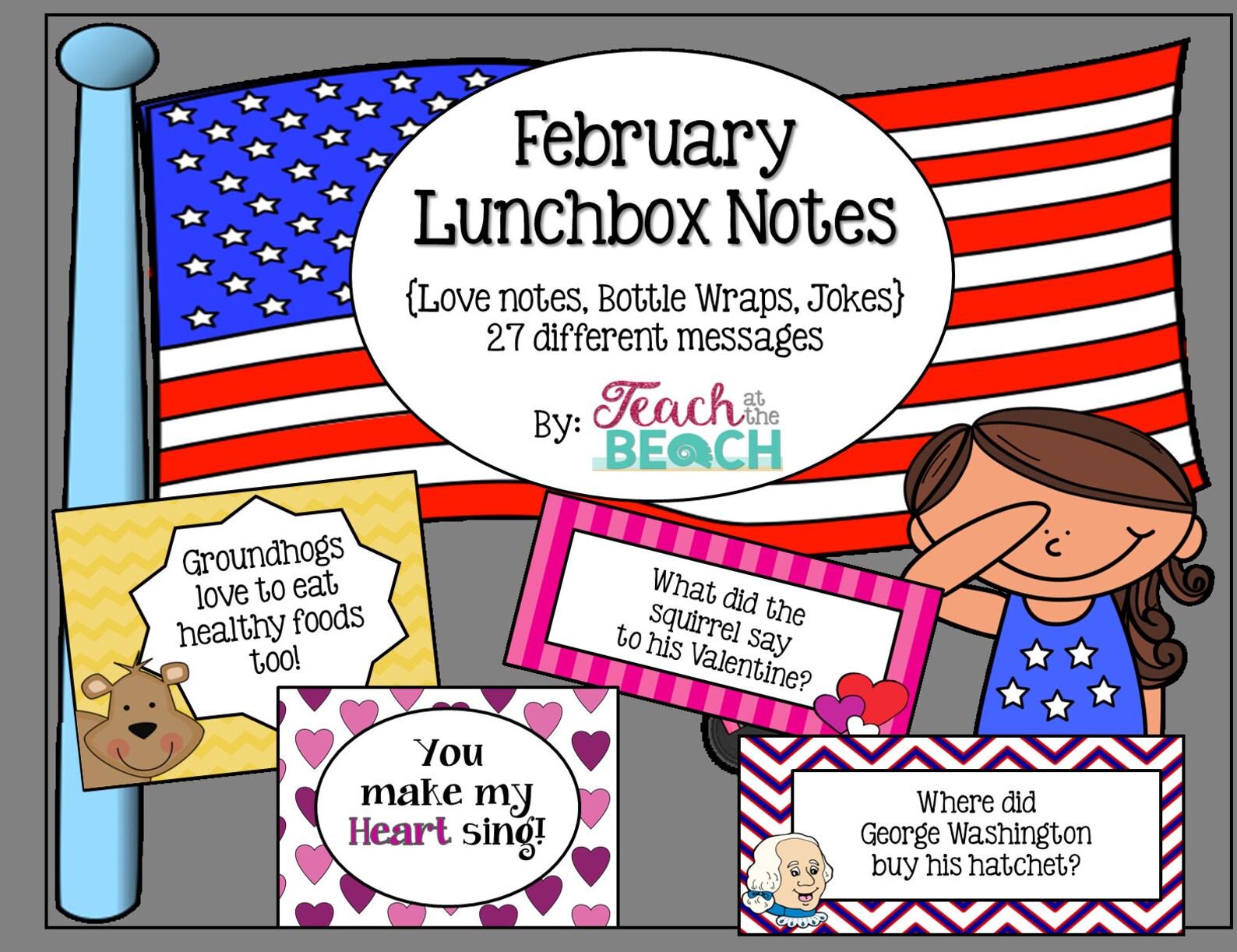 February Lunchbox Notes, Jokes, and Bottle Wraps - Etsy