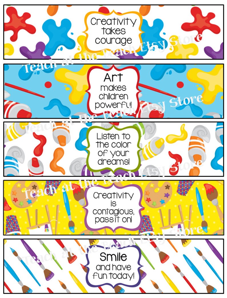 Artist Lunchbox Notes Jokes and Bottle Wraps boys & Girls - Etsy