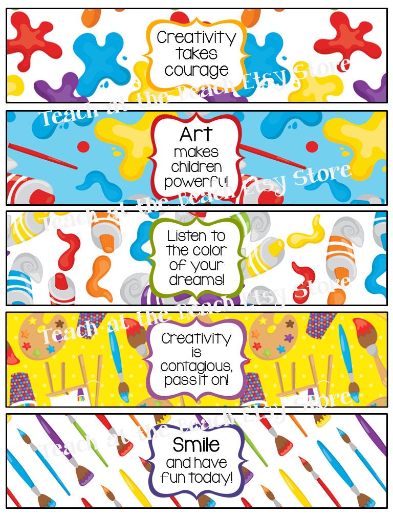 Artist Lunchbox Notes Jokes and Bottle Wraps boys & Girls - Etsy