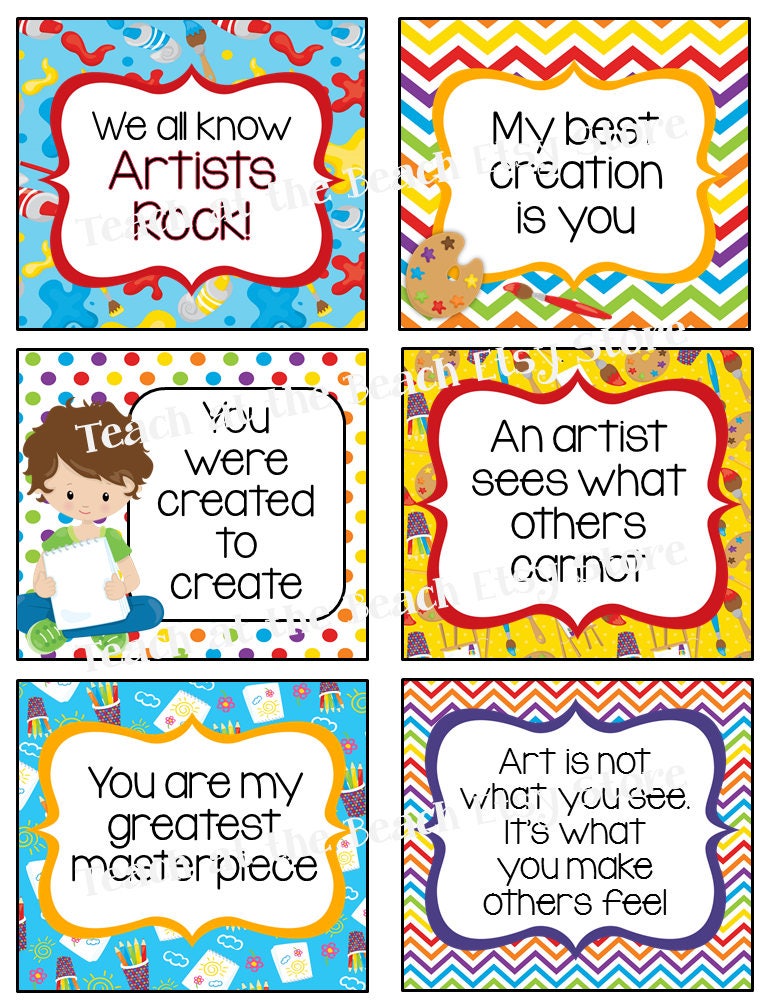 Artist Lunchbox Notes Jokes and Bottle Wraps boys & Girls - Etsy