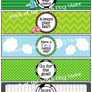 Soccer Girl Lunchbox Notes, Jokes, and Bottle Wraps - Etsy