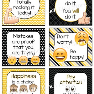 Emoji Lunchbox Notes, Jokes, and Bottle Wraps - Etsy