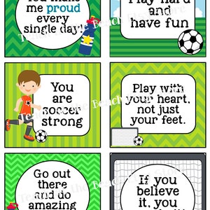 Soccer Boy Lunchbox Notes, Jokes, and Bottle Wraps - Etsy