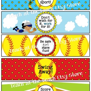 Softball Notes, Jokes, and Bottle Wraps - Etsy