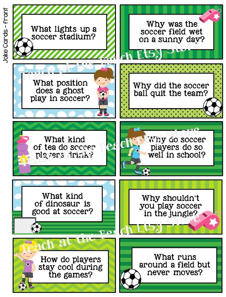 Soccer Girl Lunchbox Notes, Jokes, and Bottle Wraps - Etsy