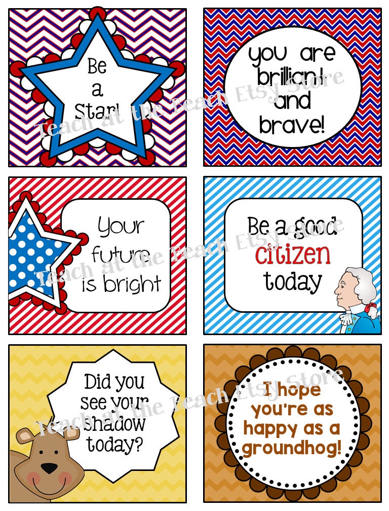 February Lunchbox Notes, Jokes, and Bottle Wraps - Etsy