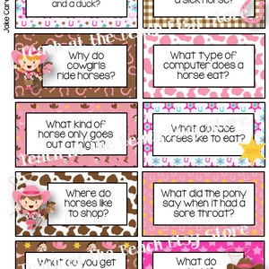 Cowgirl Lunchbox Notes, Jokes, and Bottle Wraps - Etsy