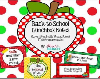 February Lunchbox Notes Jokes and Bottle Wraps | Etsy