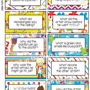 Artist Lunchbox Notes, Jokes, and Bottle Wraps *boys & Girls* - Etsy