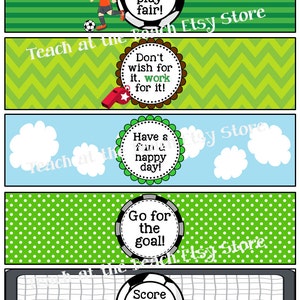 Soccer Boy Lunchbox Notes, Jokes, and Bottle Wraps - Etsy