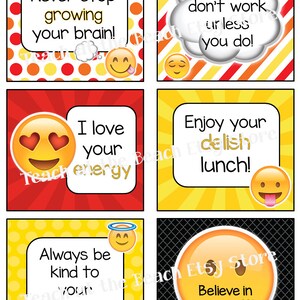 Emoji Lunchbox Notes, Jokes, and Bottle Wraps - Etsy