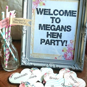 Hen Party in a Box | DIY Make Your Own Floral Hoop Craft Kit | Dried ...