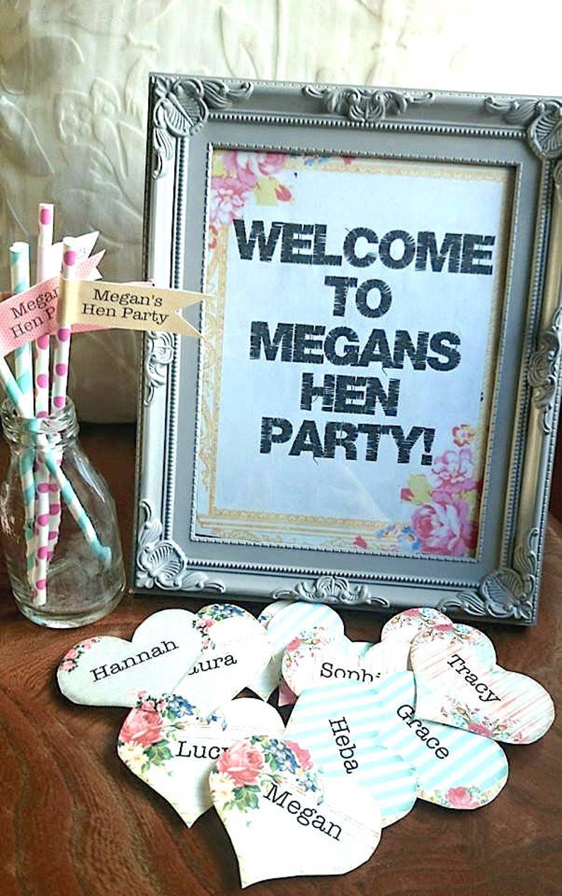 Hen Party in a Box | DIY Make Your Own Floral Hoop Craft Kit | Dried ...
