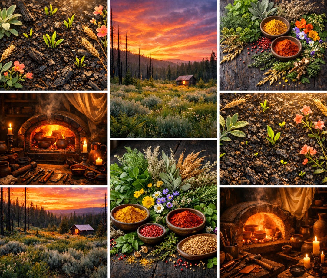 Botanical Fire – Brand Color Palette Kit (pro Edition) - Etsy