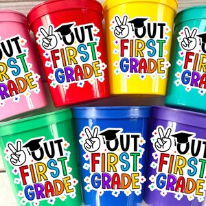 1st Grade Graduation Cups, 2023 Graduation Cups, 2023 Graduation Party ...