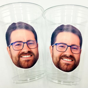 Personalized Photo Birthday Cups, Custom Cups With Face, Face Photo ...