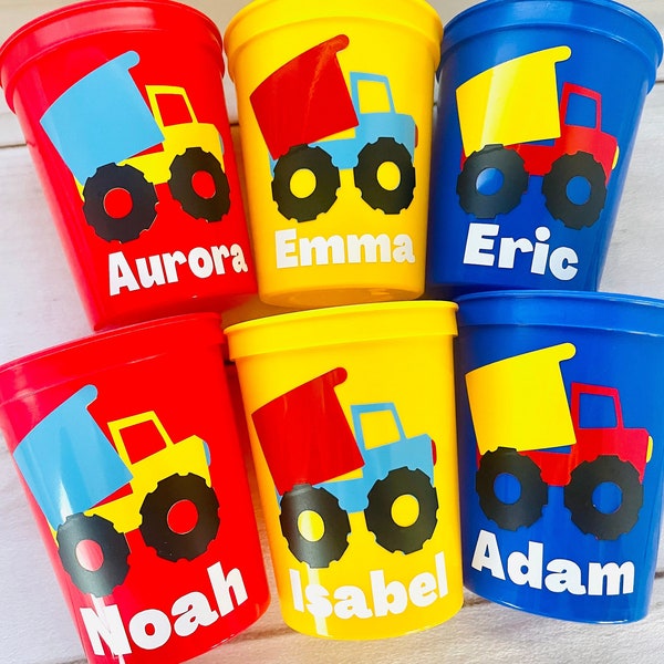 Dump Truck Party Cups - Etsy