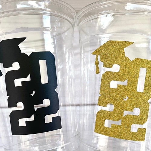 Personalized Graduation Party Cups Class of 2022 Decorations - Etsy
