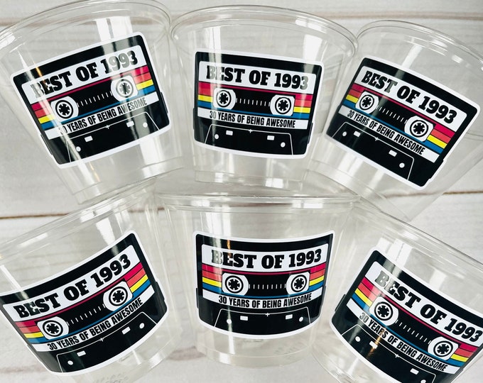 Man I Feel Like I'm 30 Cups 30th PARTY CUPS Vintage 1993 Cups Best of ...