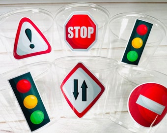 STOP SIGN CUPS Traffic Light Cups Traffic Sign Cups Transportation ...