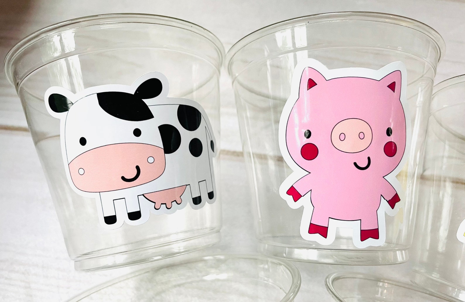 Farm Animal Party Cups – Barnyard Birthday Decorations - Etsy