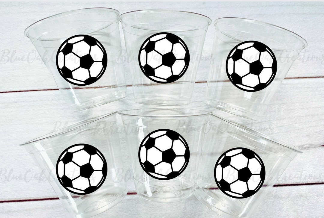 Soccer Birthday Party Cups - Sports Birthday, Soccer Birthday Cups ...