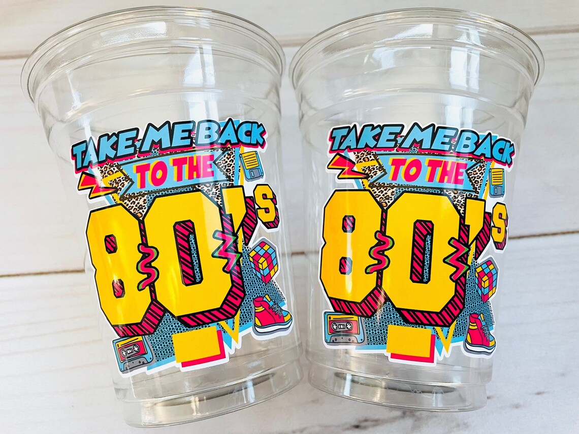 80s Party Cups I Love the 80s Party Cups 80s Party - Etsy