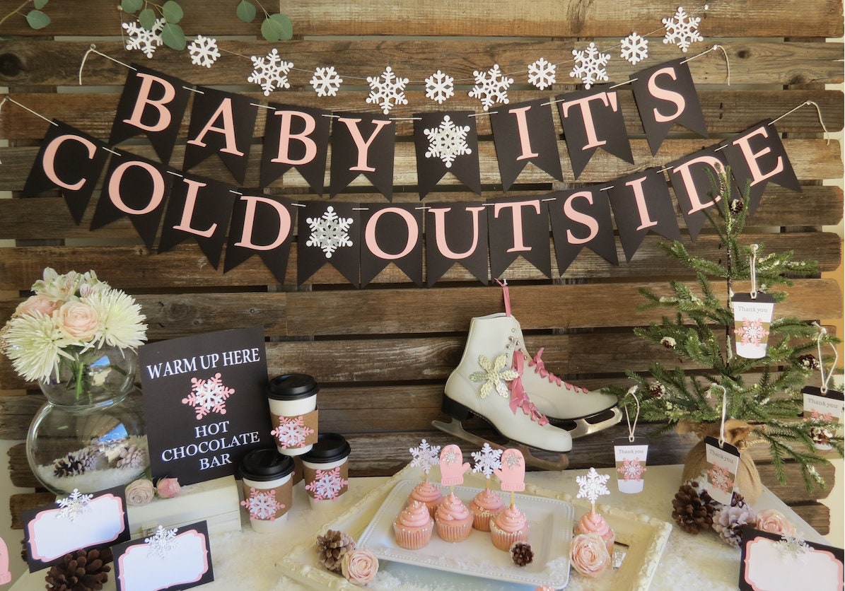 Baby Its Cold Outside Baby Shower Decorations Winter Party Decorations ...