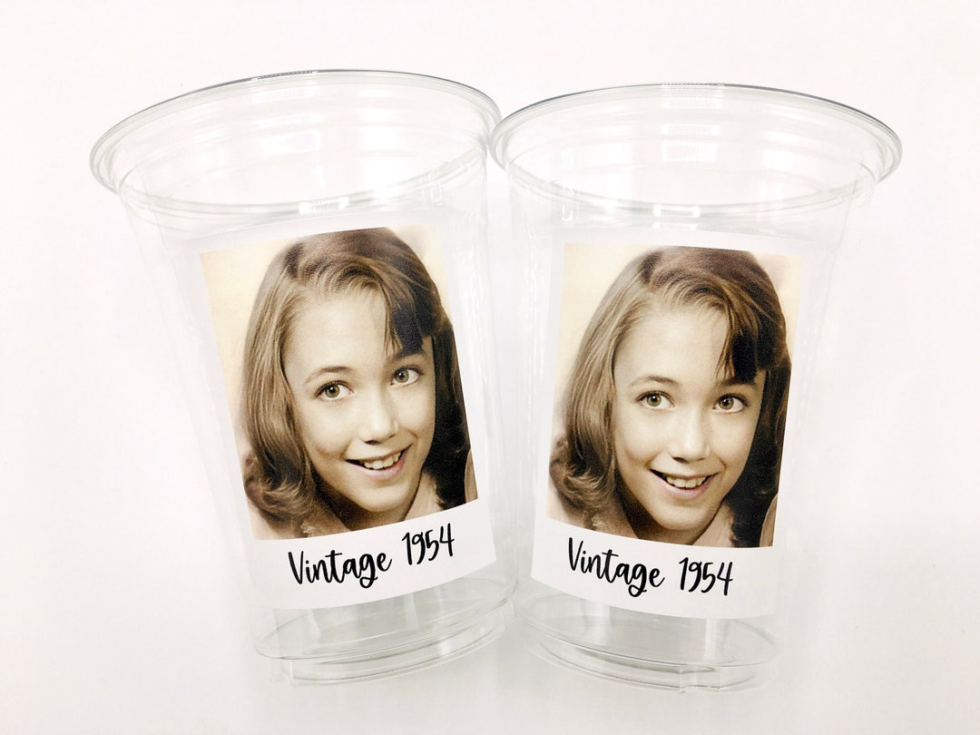 70th Birthday, Custom Plastic Cups, Personalized Party Cups ...
