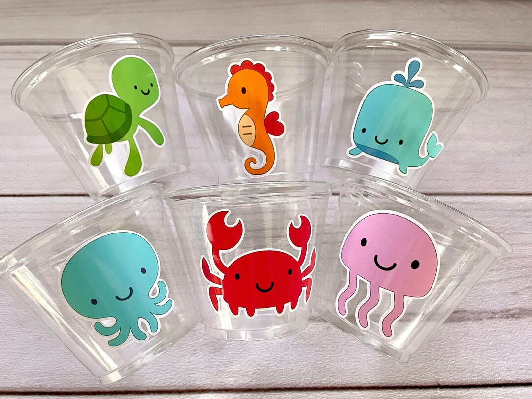 Under the Sea Party Cups - Girls Birthday Party Decorations, Under the ...