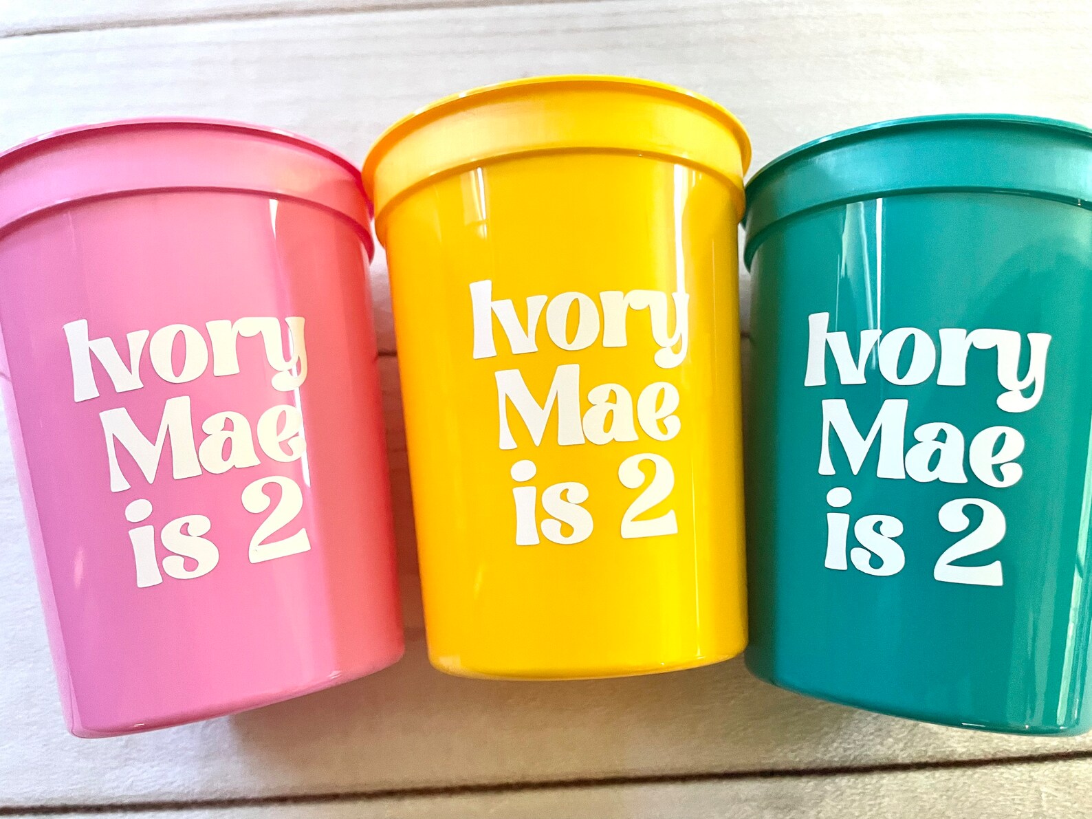 70s Party Cups, 70's Birthday Cups, Two Groovy Party Cups, 70's ...
