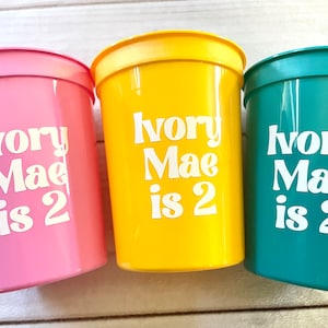 70s Party Cups, Groovy Hippie Birthday Decorations, Reusable 16oz ...