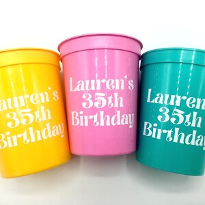 80s Party Cups - 80s Party Decorations, 80s Birthday Cups, I Love the ...