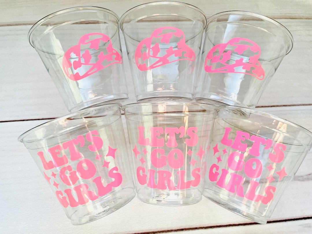 Lets Go Girls Cups, Cowgirl Cups Cowgirl, Party Decorations Cowgirl ...