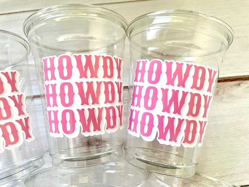 Cowgirl Party Cups, Howdy Birthday, Rodeo Decorations - Etsy