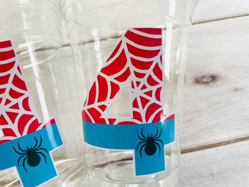 Superhero Party Cups Spider Cups Superhero First Birthday - Etsy