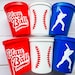 Baseball Party Cups Reusable 16oz Stadium Cups Baseball Favors - Etsy